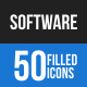 Software Development Blue & Black Icons, Icons | GraphicRiver